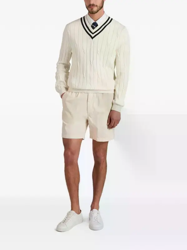 SLOWEAR Corduroy Bermuda Shorts - Neutrals
