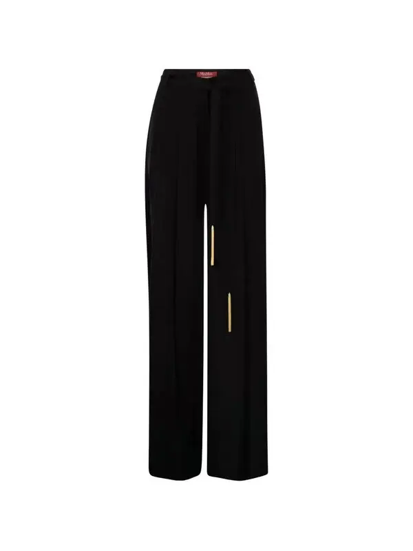 Max Mara Tassel Belt Trousers - Black