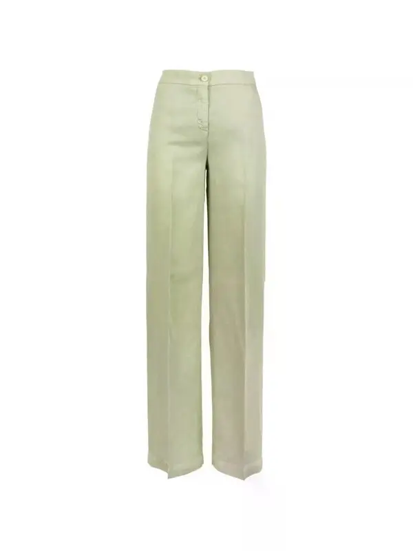 VIA MASINI 80 Tailored Trousers - Green
