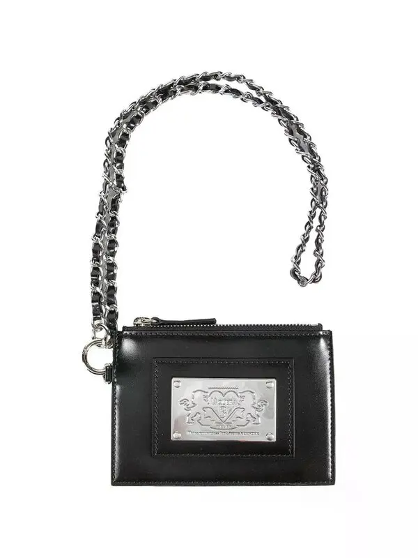 Vaquera Coated Patch Chain Wallet - Black