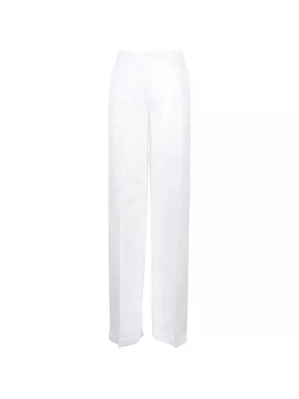 VIA MASINI 80 Tailored Trousers - White