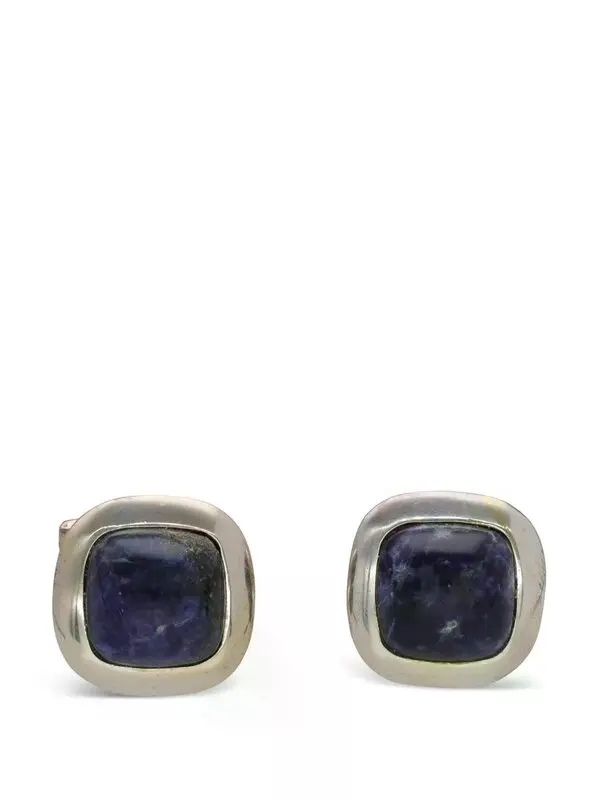 Gianfranco Ferre 1980-1990s Square Cufflinks - Silver