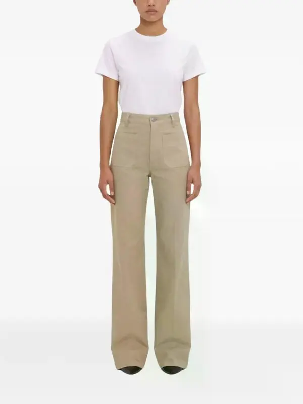 Victoria Beckham Alina Patch-pockets Wide Leg Jeans