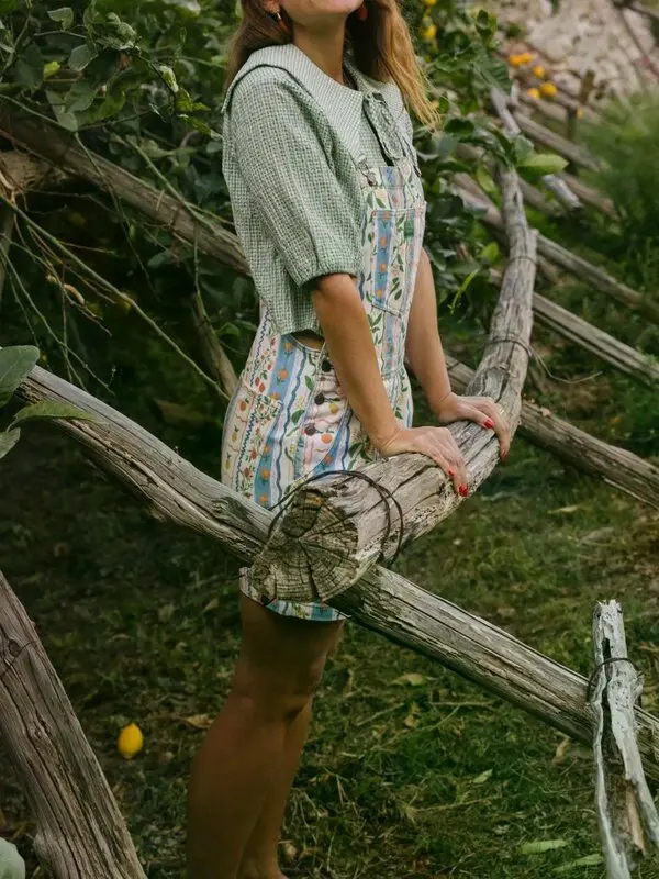 FAVORITE PEOPLE Fruit-pattern Playsuit