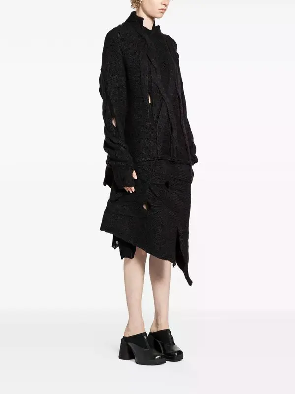HALOS Cable Knit Cardigan Coat