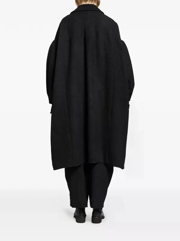 CDG Puff-sleeved Oversized Coat