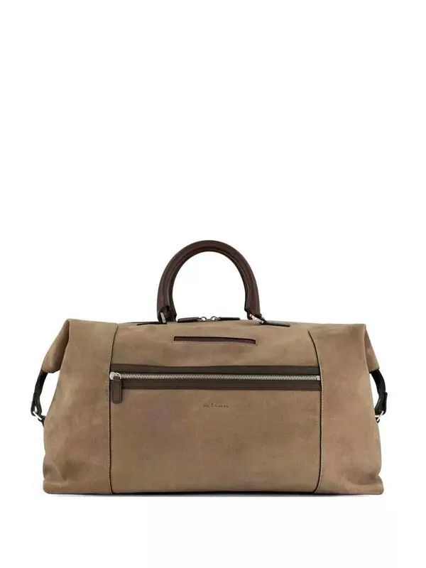 Kiton Suede Holdall - Neutrals