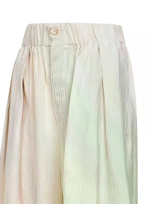 UMA WANG Elasticated-waist Pleated Shorts