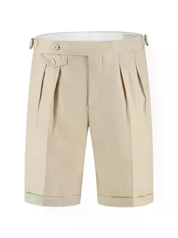 Brunello Cucinelli Pleated Turn-up Shorts - Neutrals