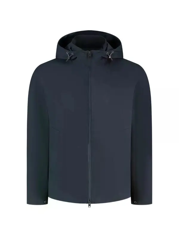 Woolrich Hooded Zip Jacket - Blue
