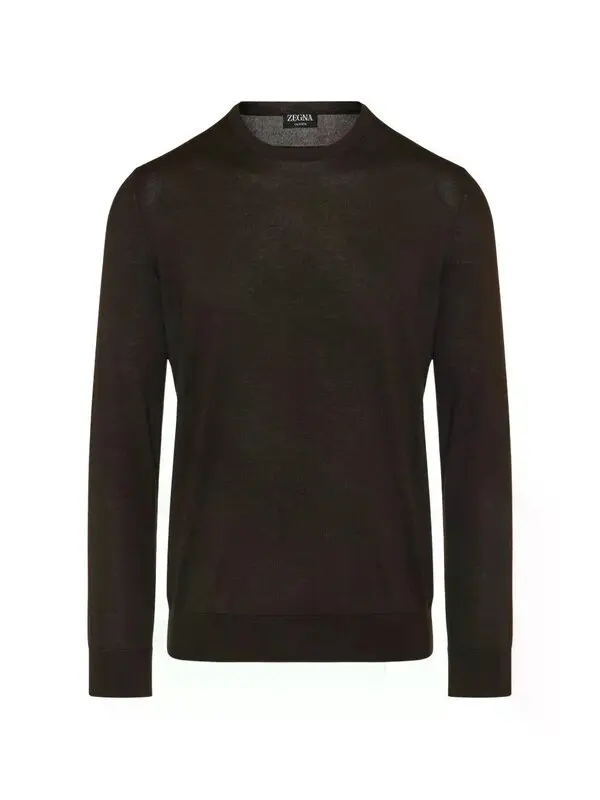 Zegna Long-sleeve Sweater - Brown