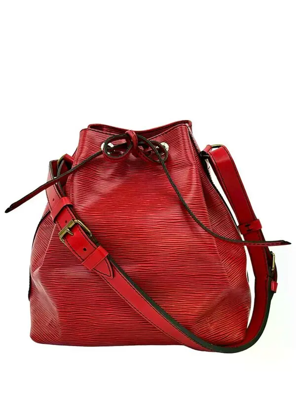LOUIS VUITTON 1992 Epi Petit Noe Bucket Bag - Red