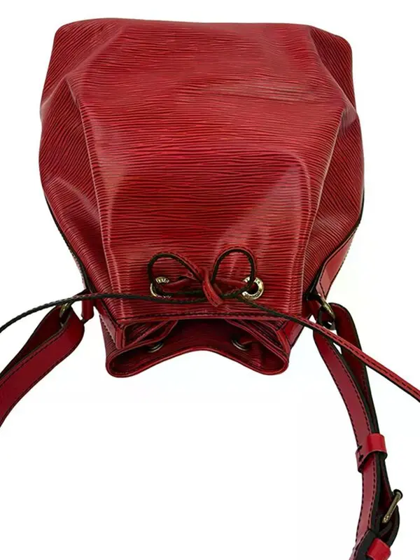 LOUIS VUITTON 1992 Epi Petit Noe Bucket Bag - Red