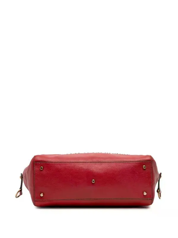 Dior 2017 Studded Goatskin Diorangeles Convertible Tote Satchel