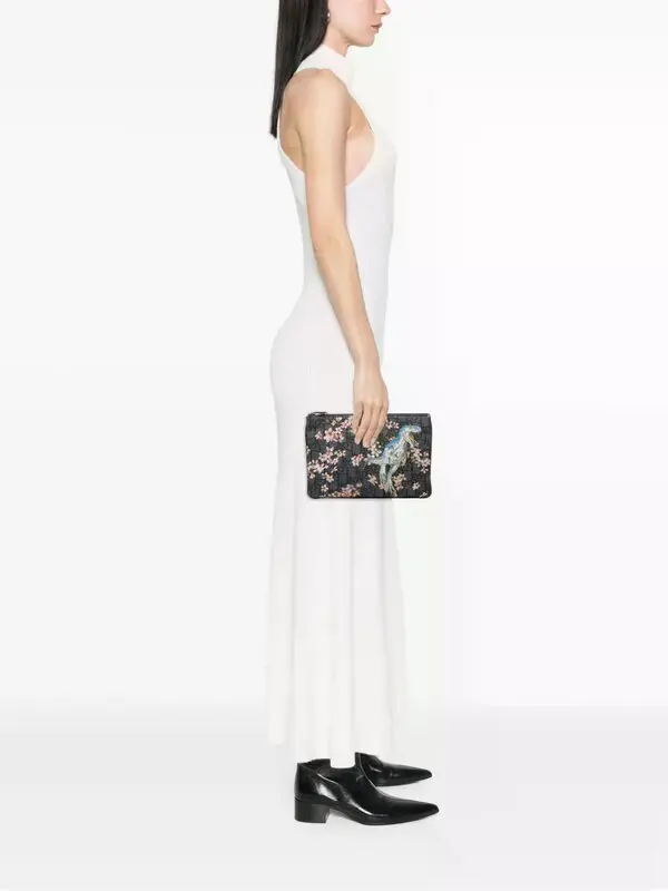 Dior 2018 Hajime Sorayama Oblique Nylon Safari Clutch Bag - Blue