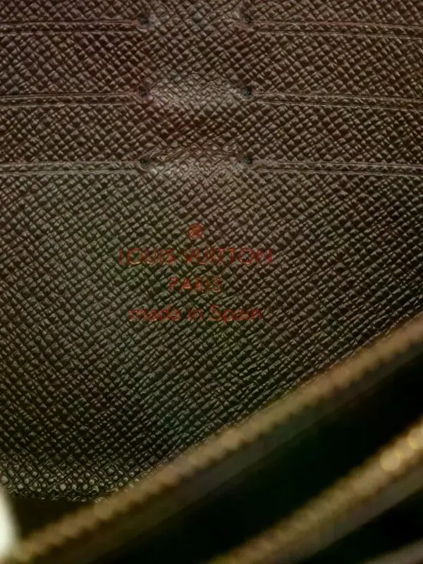 LOUIS VUITTON 2011 Damier Ebene Sistina Portefeuille Wallet Long Wallets