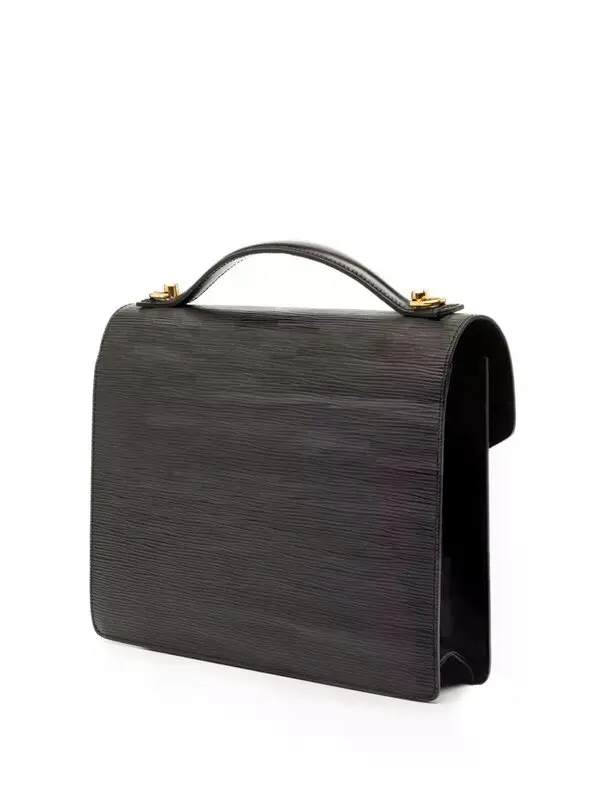 LOUIS VUITTON 2002 Epi Monceau 28 Satchel - Black