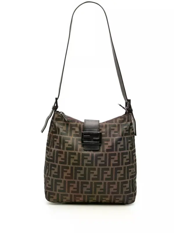 Fendi Zucca Canvas Shoulder Bag