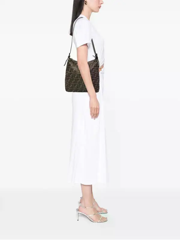 Fendi Zucca Canvas Shoulder Bag