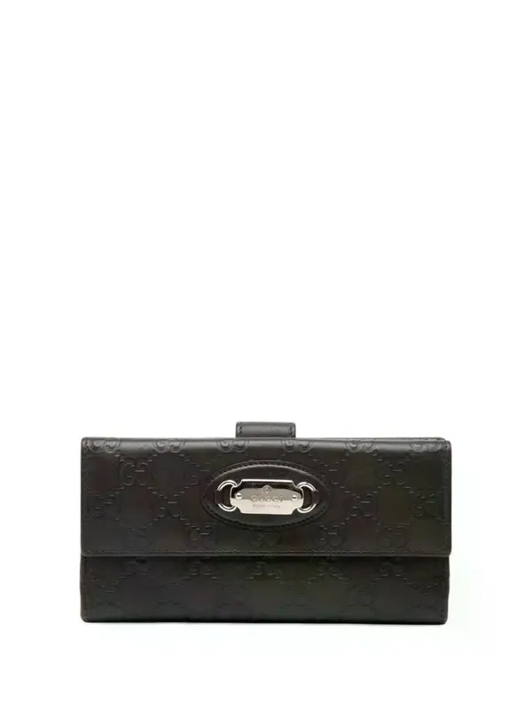 Gucci 2000-2015 Guccissima Continental Wallet Long Wallets - Brown