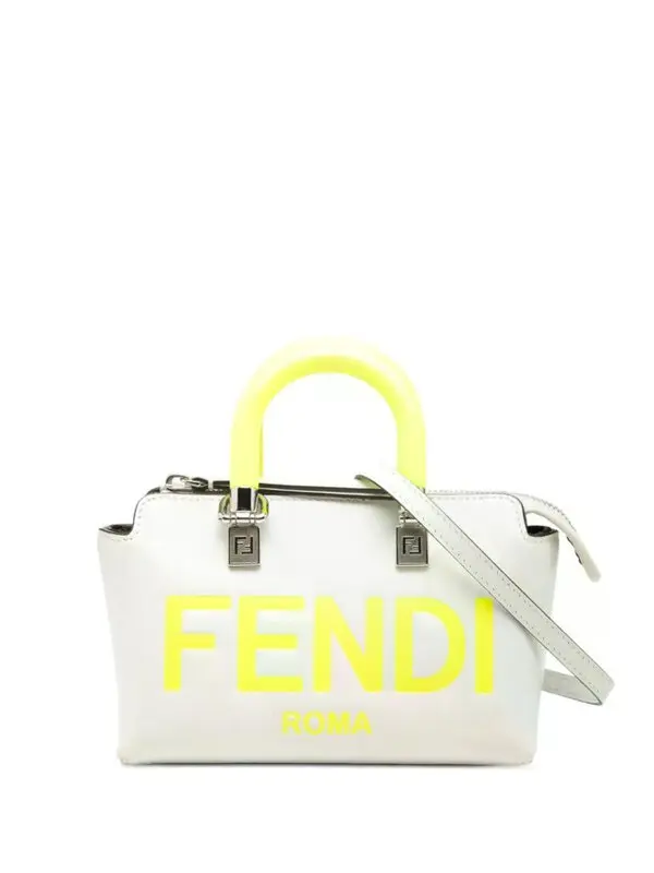 Fendi Mini Leather Satchel - White
