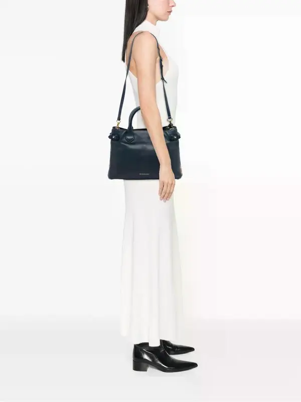 Burberry Medium Banner Satchel - Blue