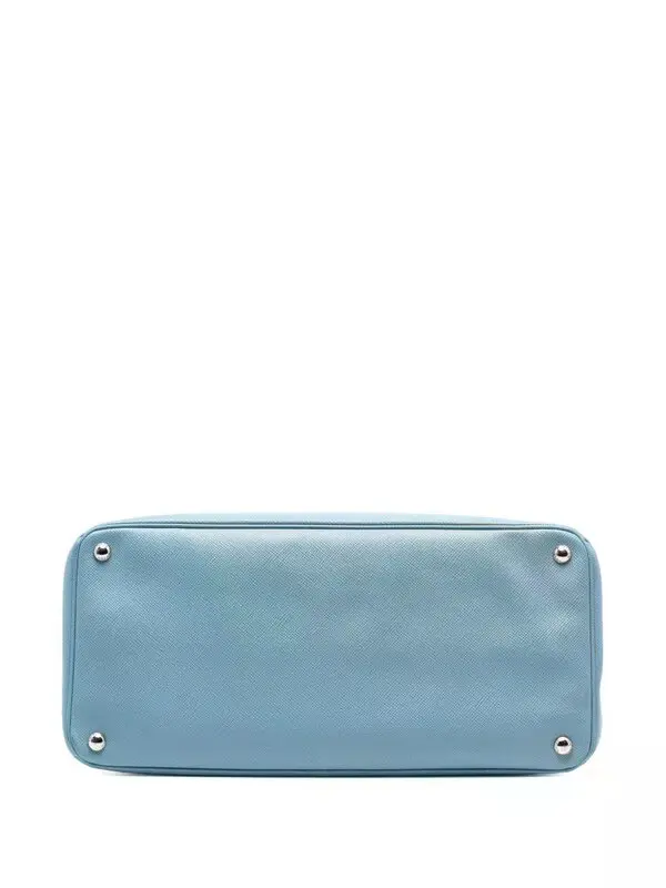 Prada Saffiano Cuir Turnlock Twin Satchel