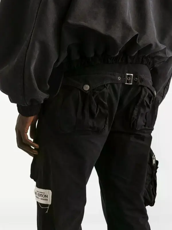 Dolce & Gabbana Waxed Faille Trousers - Black