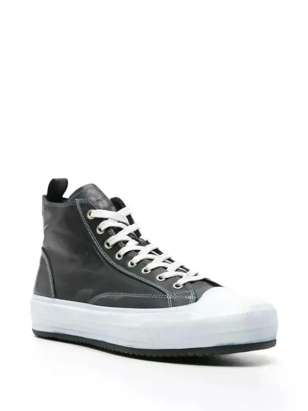 Officine Creative Distressed-effect Leather Sneakers