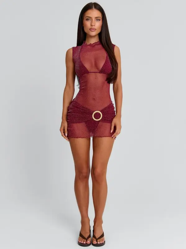 OUTCAST Ziane Mini Dress - Red