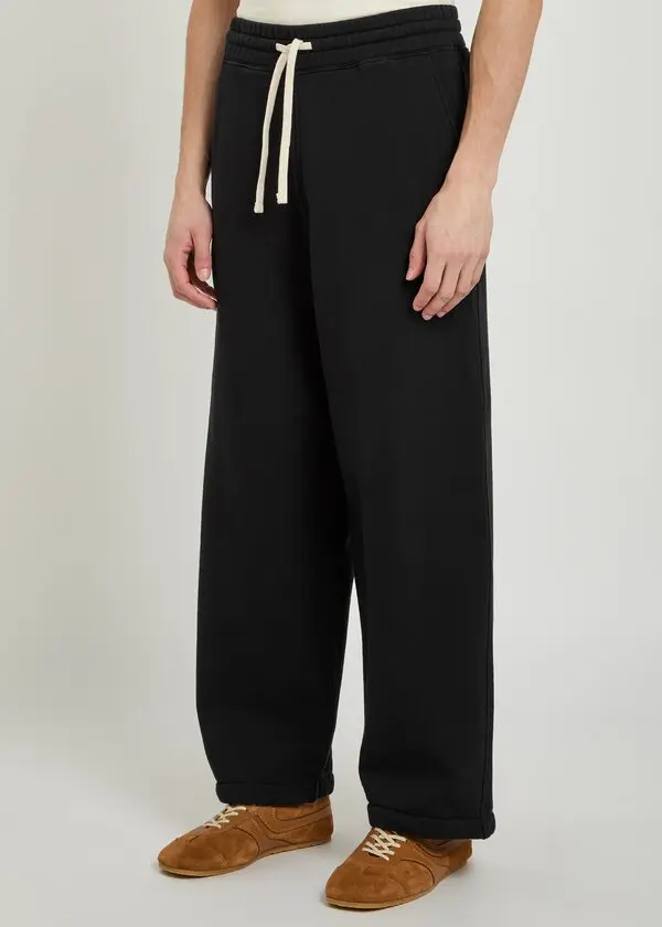 PICANTE Everyday Wide-leg Cotton Sweatpants - Black