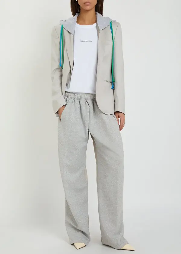 BETTTER Contrasting Cotton And Wool-blend Trousers