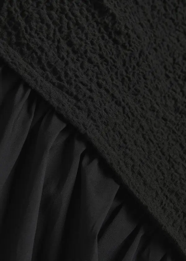 Staud Nia Strapless Midi Dress - Black