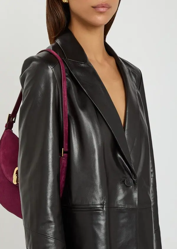 Nour Hammour Arden Leather Blazer