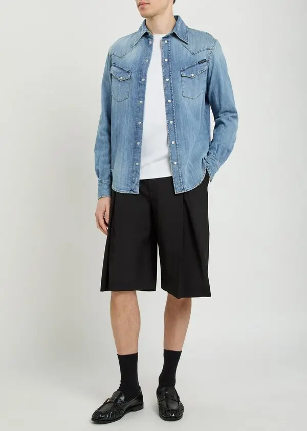 Dolce & Gabbana Distressed Shirt - Denim