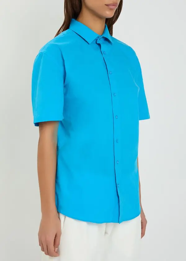 BETTTER Cut-out Cotton-blend Shirt