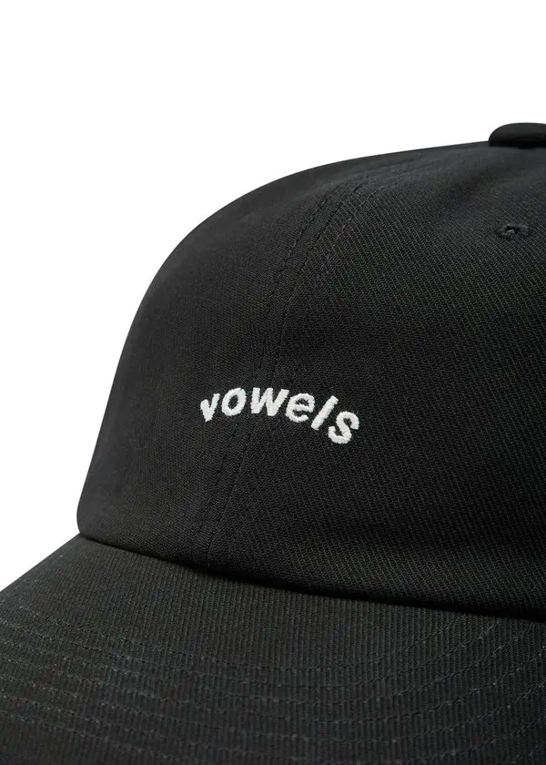 VOWELS Logo-embroidered Cotton Cap - Black