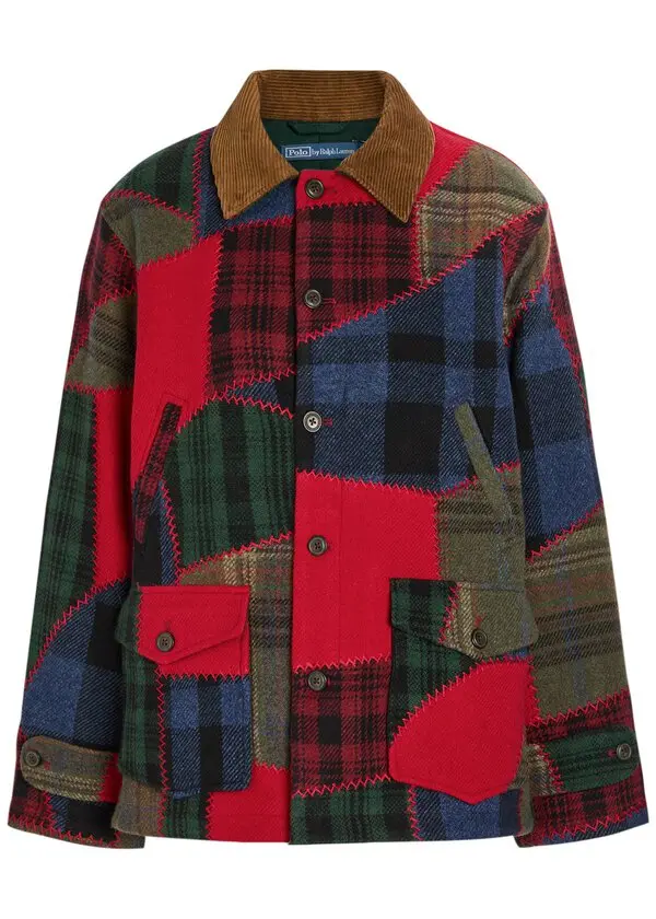 Polo Ralph Lauren Patchwork Wool-blend Jacket - Multicoloured 1