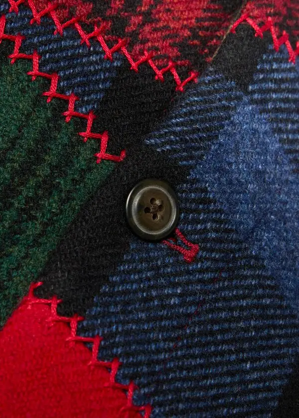 Polo Ralph Lauren Patchwork Wool-blend Jacket - Multicoloured 1