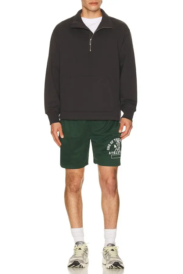 ONE OF THESE DAYS Mustang Athletics Mesh Shorts - Forest Green