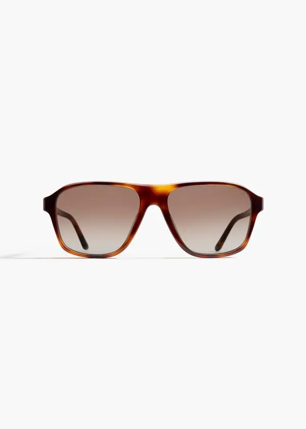 Khaite X Oliver Peoples 1978rx Sunglasses - Dark Mahogany / Soft Tan Gradient