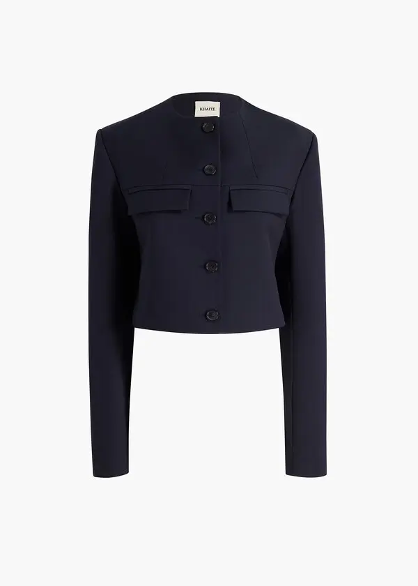 Khaite Roto Jacket - Dark Navy