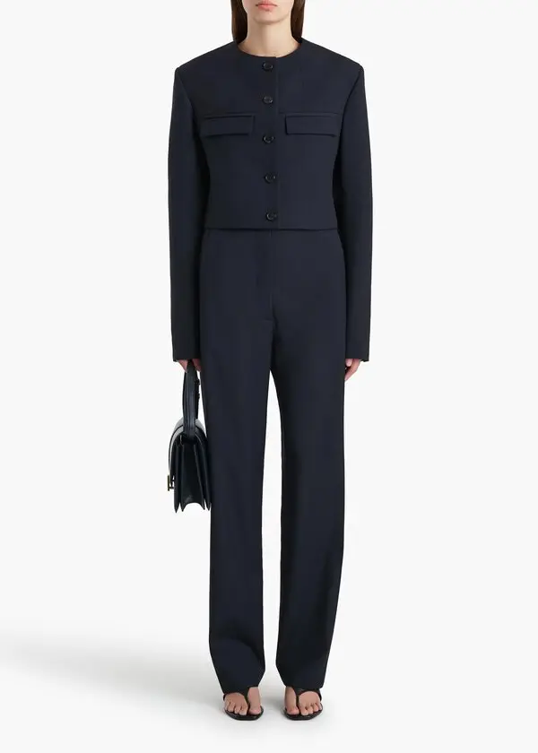Khaite Roto Jacket - Dark Navy