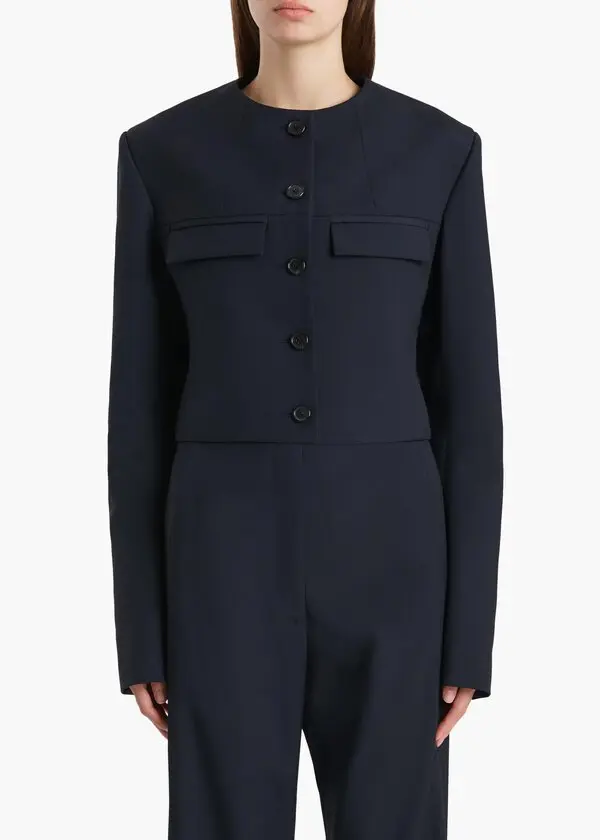 Khaite Roto Jacket - Dark Navy