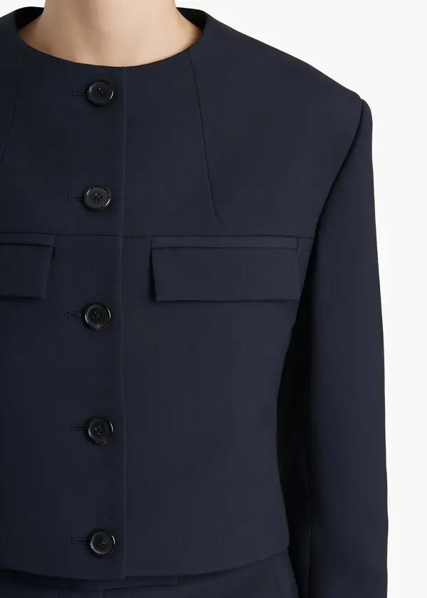 Khaite Roto Jacket - Dark Navy