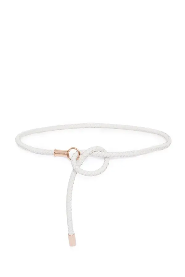 Gabriela Hearst Nappa Leather Rope Belt - Ivory