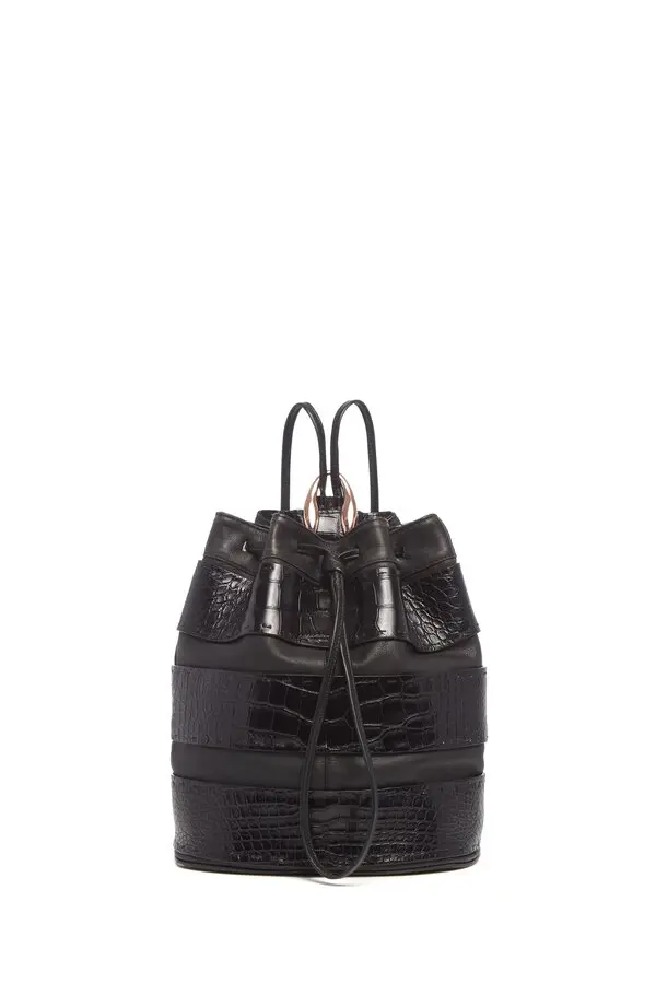 Gabriela Hearst Nappa And Crocodile Leather Backpack