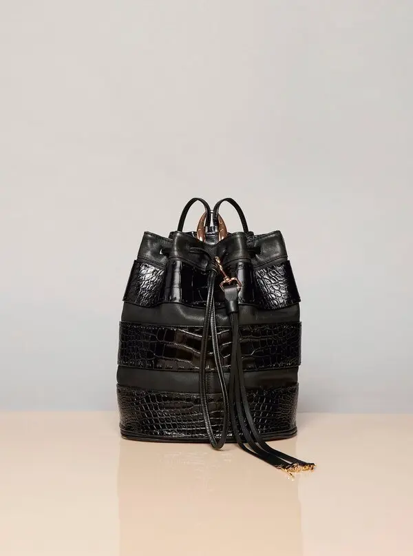 Gabriela Hearst Nappa And Crocodile Leather Backpack