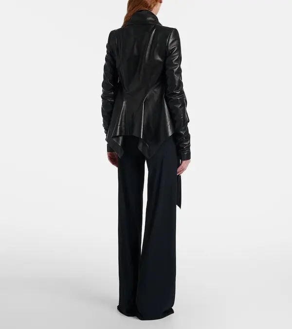 Rick Owens Bias Wide-leg Pants - Black