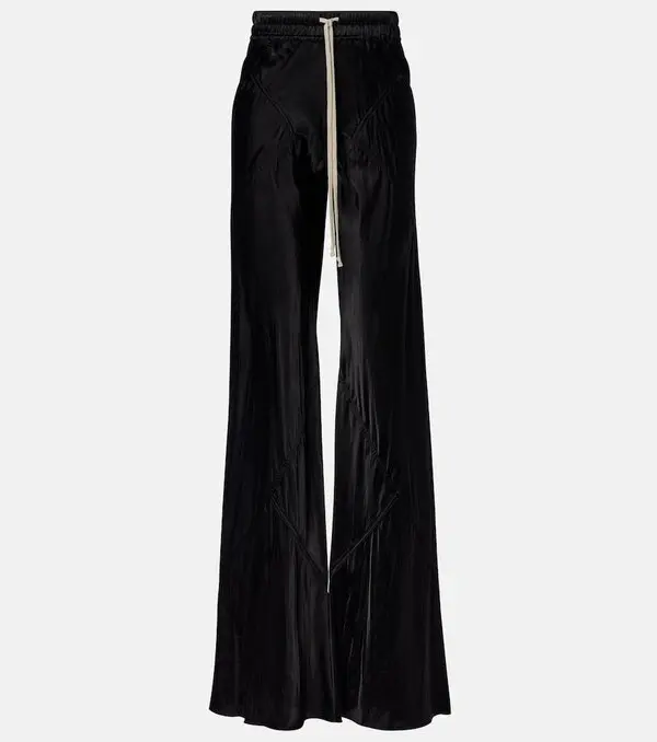 Rick Owens Bias Wide-leg Pants - Black